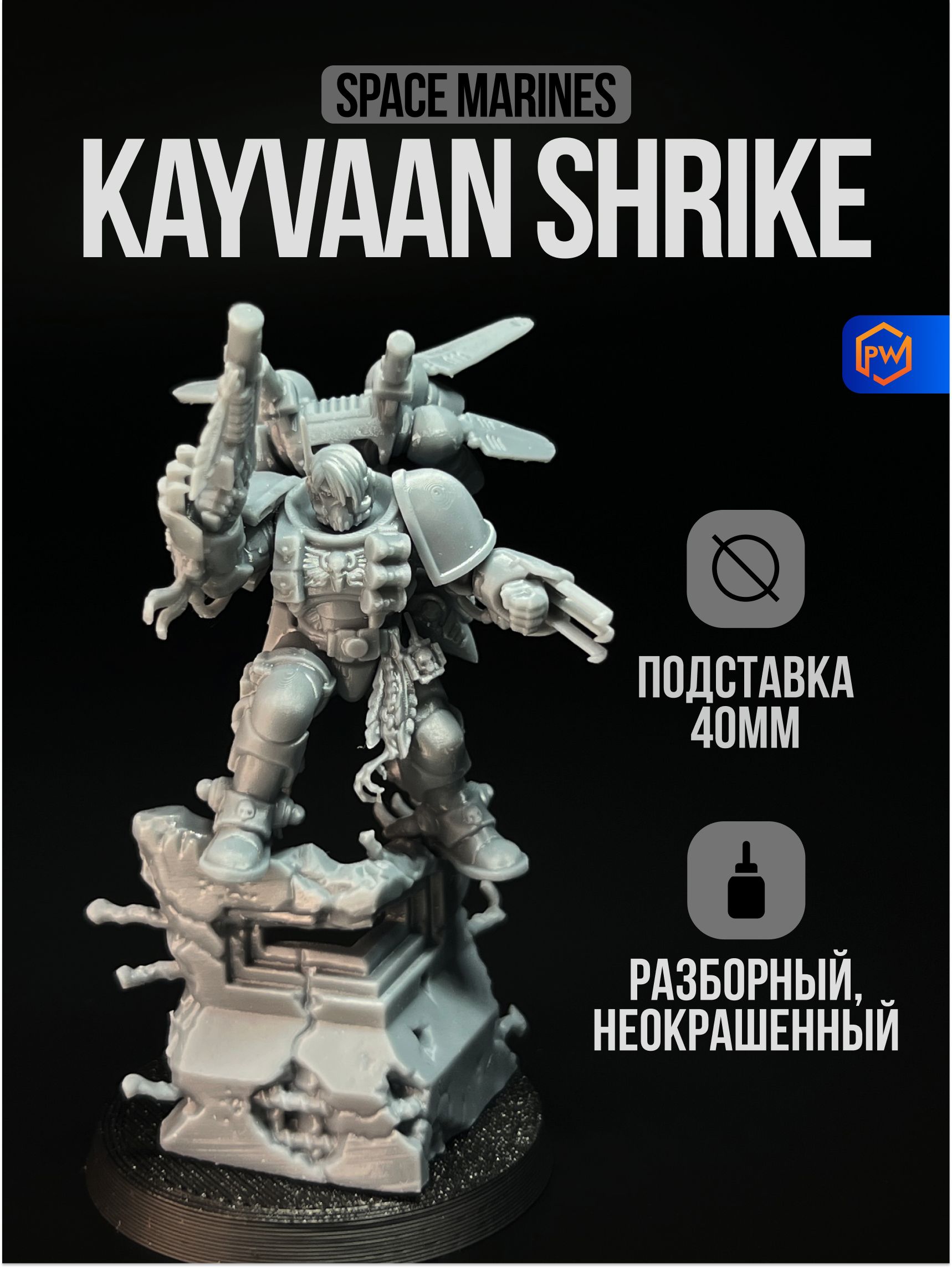 Warhammer 40000 Kayvaan Shrike / Space Marines / Набор миниатюр для ...