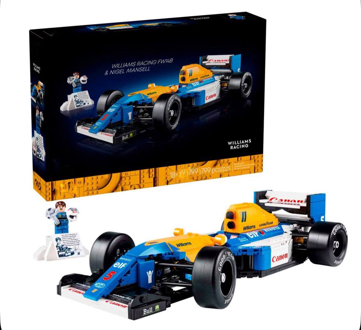 Конструктор 88841 автомобиль F1 Racing FW14B и Найджел Мэнселл, 799 ...