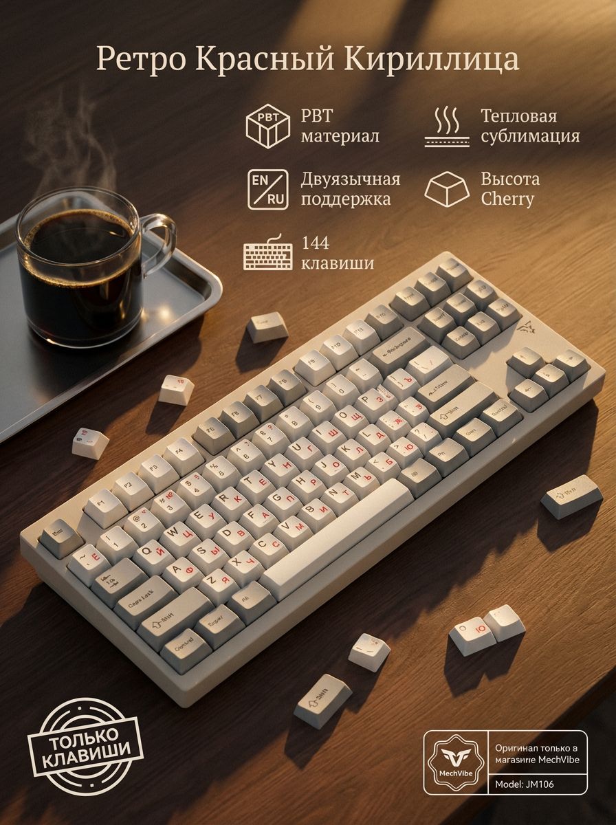 JM106 Кейкапы Retro USSR (Ретро СССР) для механической клавиатуры ...