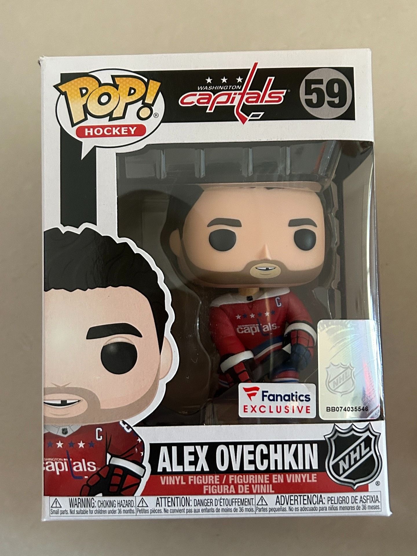 Фигурка Funko POP! HOCKEY Hockey Series NHL 59# Washington Capitals ...