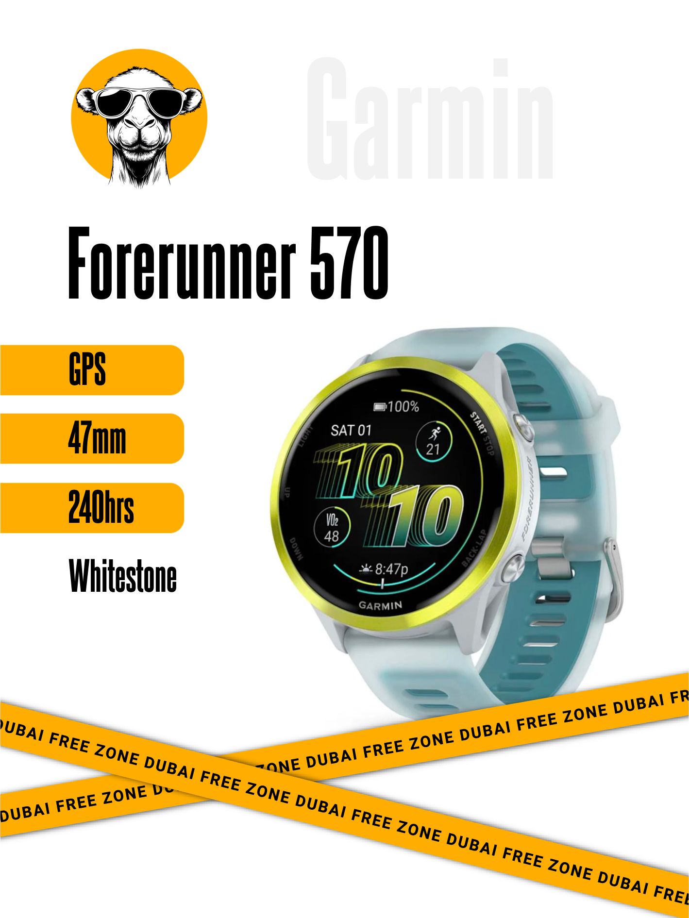 Garmin Смарт-часы Forerunner 570 Amp Yellow Aluminum with Translucent ...