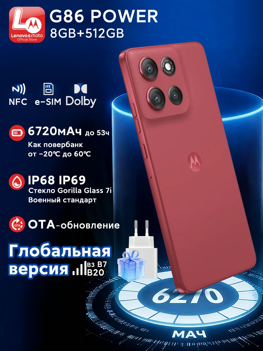Вопросы и ответы о Motorola Смартфон G86 Power XT2527-7 NFC e-SIM OTA ...