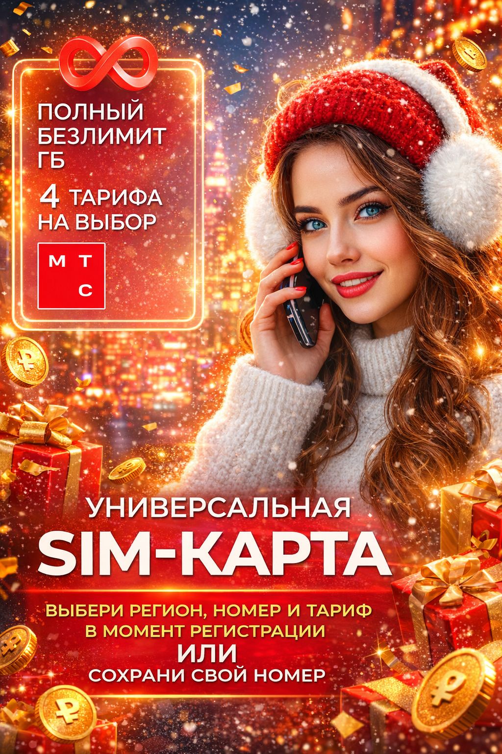 Сим карта МТС безлимитный интернет МТС RED, Sim-карта MTS купить на ...