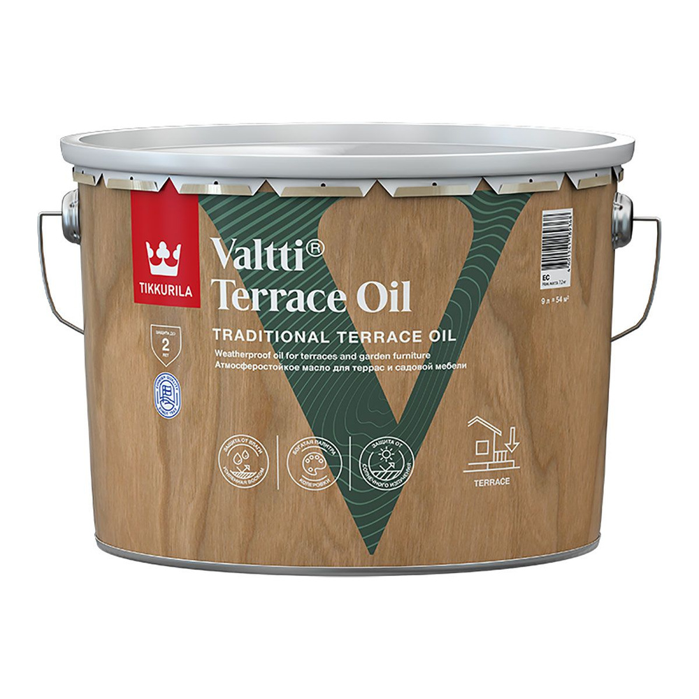 TIKKURILA VALTTI TERRACE OIL масло для террас и садовой мебели ...