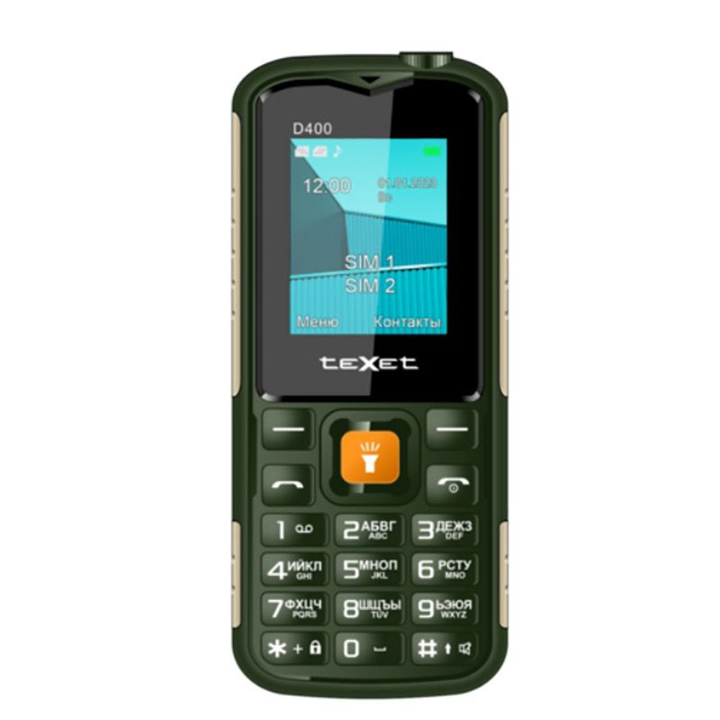Мобильный телефон Texet TM-D400, зеленый - купить по выгодной цене в ...