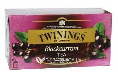 Чай Twinings Blackcurrant tea черная смородина 25 пакетиков (Финляндия) купить на OZON по низкой ...