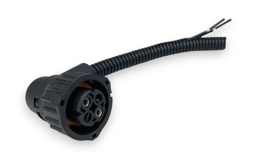 Разъем заднего фонаря байонетный AMP 2 контакта угловой (90), 10058 ...