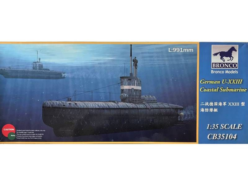 Склеиваемая пластиковая модель Bronco Models Немецкая подводная лодка ...