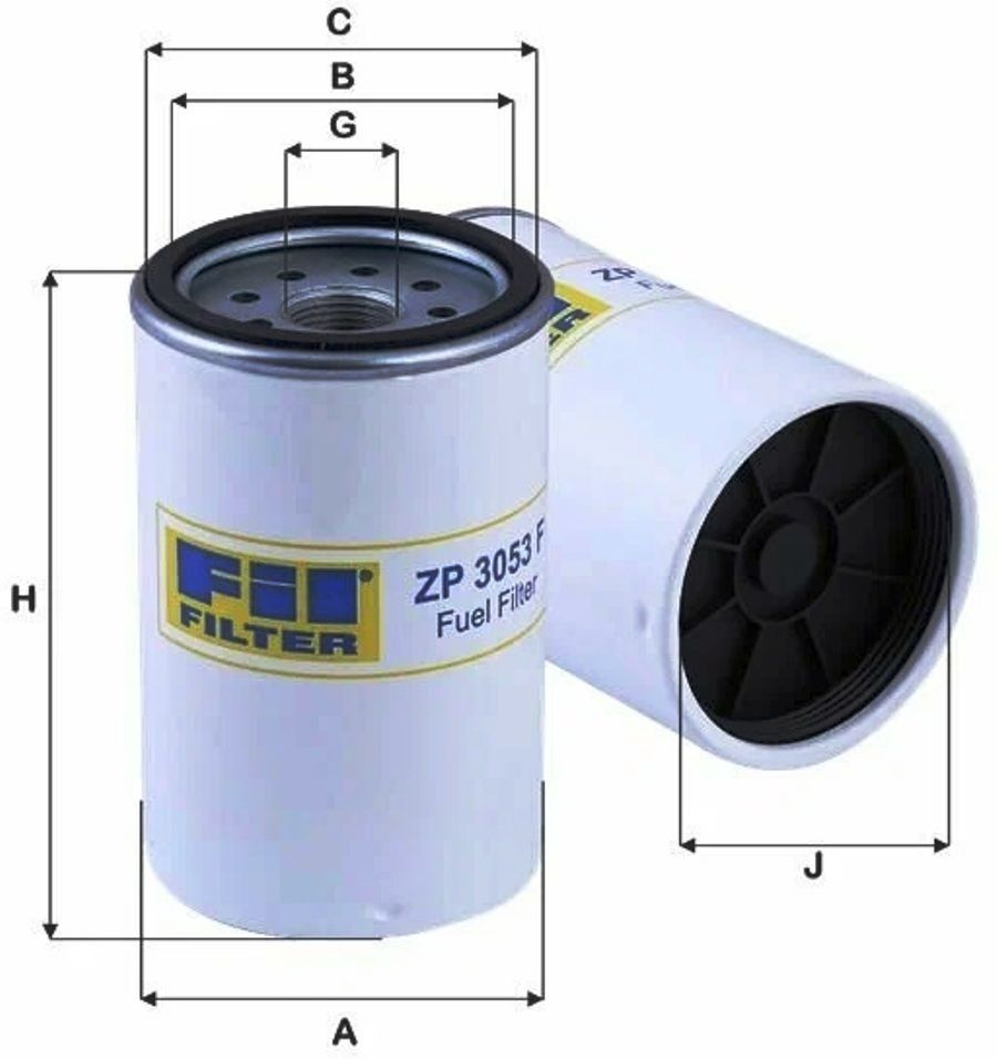 Fil Filter Фильтр топливный арт. ZP3053F (P551843) купить на OZON по ...