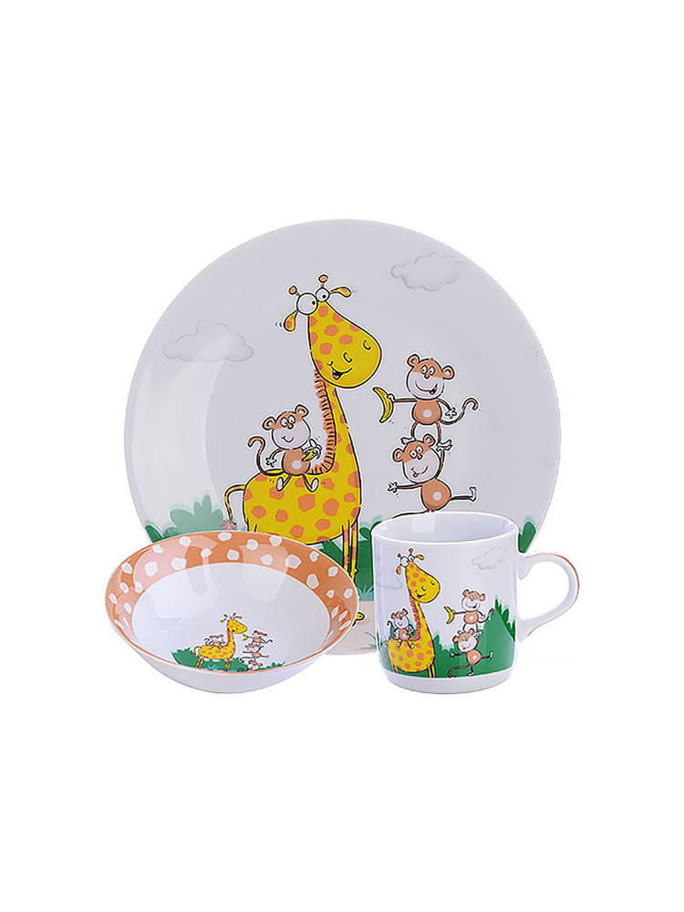 Набор детской посуды Loraine, фарфоровый, 3 предмета - купить с ...