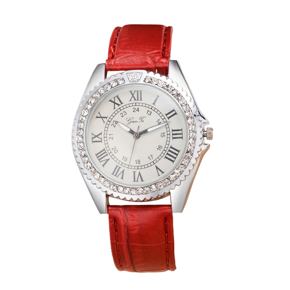 Женские часы с римскими масштабами, элегантные кварцевые декором из ...