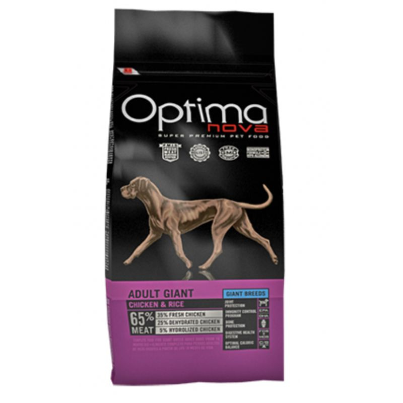 Optima Nova Dog Giant Chicken Rice 12 кг сухой корм для собак ...