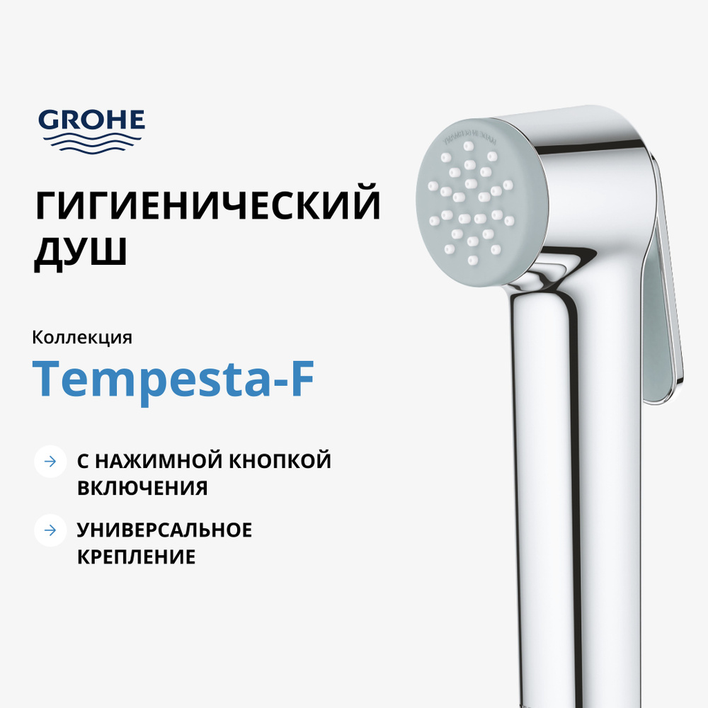 Гигиенический душ GROHE Tempesta-F Trigger Spray 30 купить на OZON по низкой цене (2230309424)