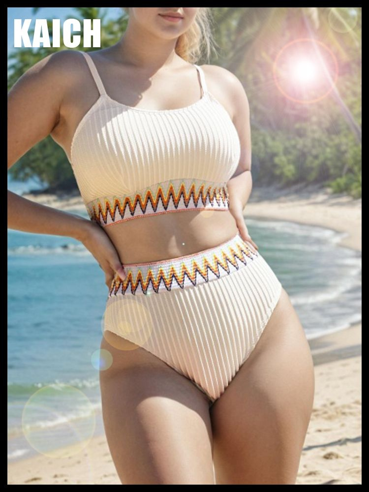 Купальник раздельный Женский KAICH белый Пляжный, Спортивный, размер 48 Аквааэробика, Водные ...