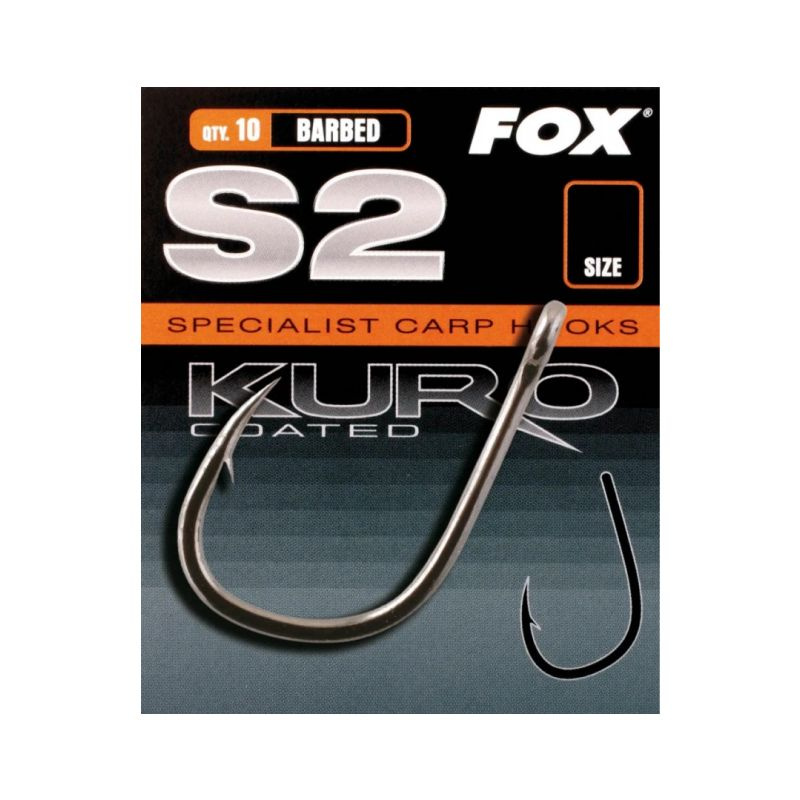 Крючки карповые Fox Kuro S2 B №2 - купить с доставкой по выгодным ценам ...