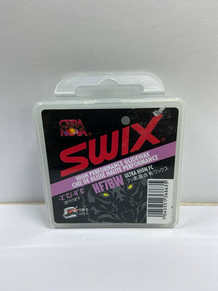 Парафин SWIX HF температура -10-32 40g купить по выгодной цене в интернет-магазине OZON (1598621547)