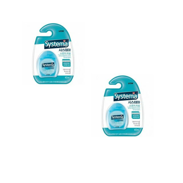 Lion Зубная нить Systema homescaling sponge floss, 2 уп - купить с ...