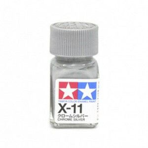 Эмаль X-11 Chrome Silver metallic, enamel paint 10 ml. (Хром-Серебро ...