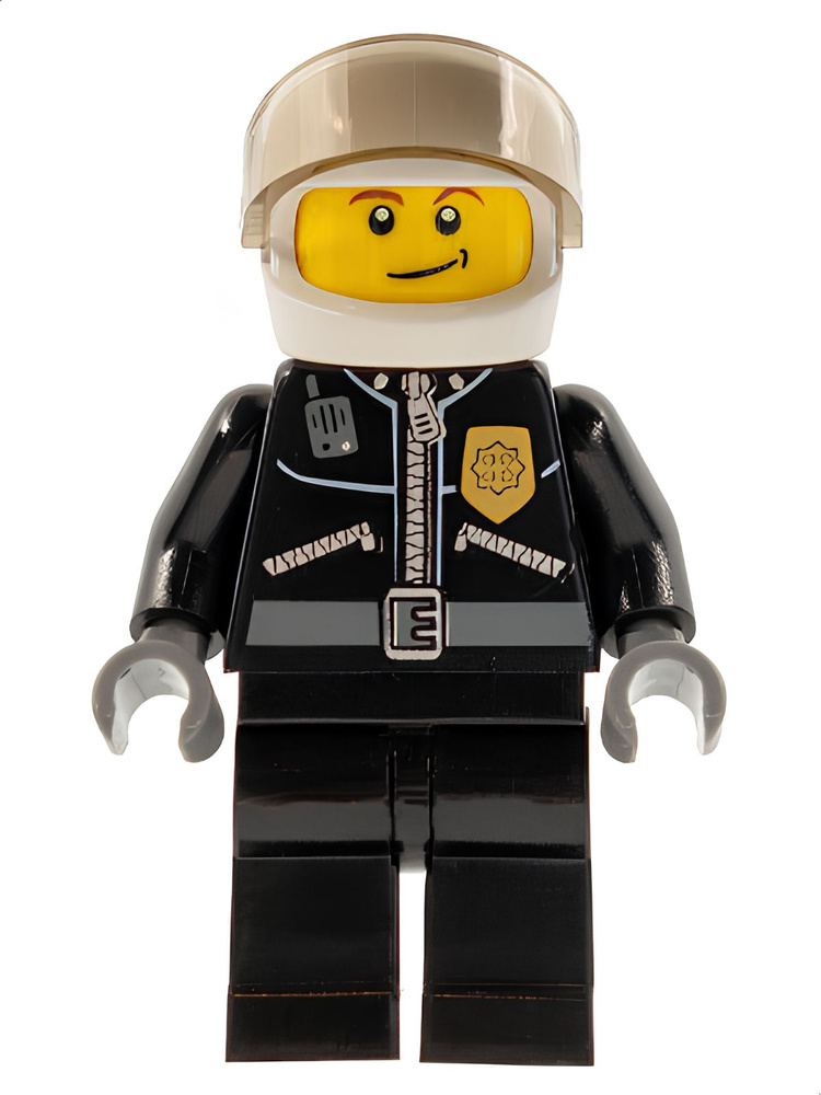 Минифигурка Lego Police - City Leather Jacket with Gold Badge and ...