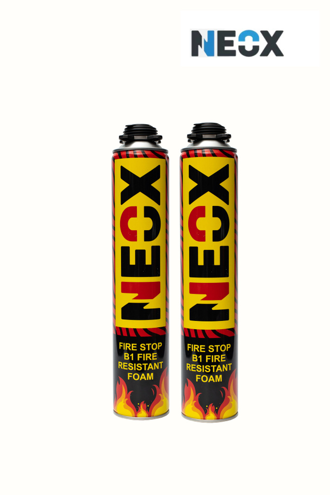 Пена полиуретановая противопожарная В1 NEOX 750 мл 2 штуки - купить с доставкой по выгодным ...