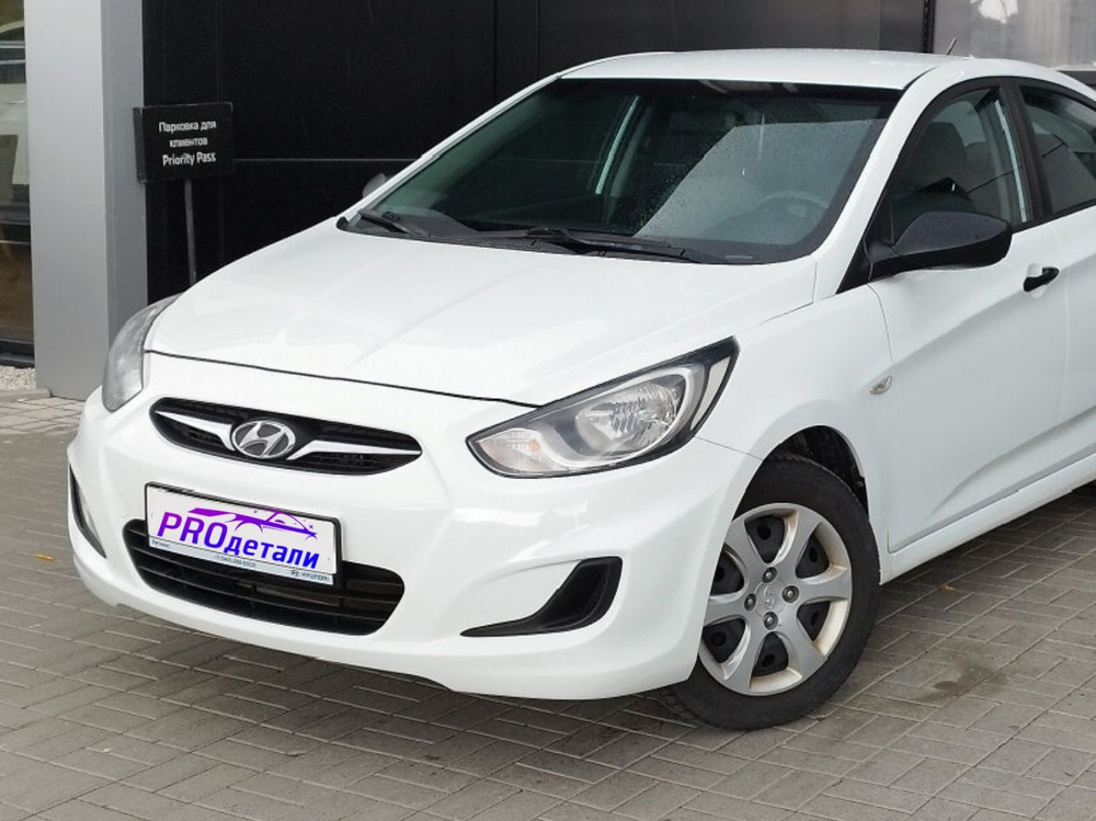 Бампер передний в цвет кузова Hyundai Solaris 1 Хендаи Солярис (2011 ...