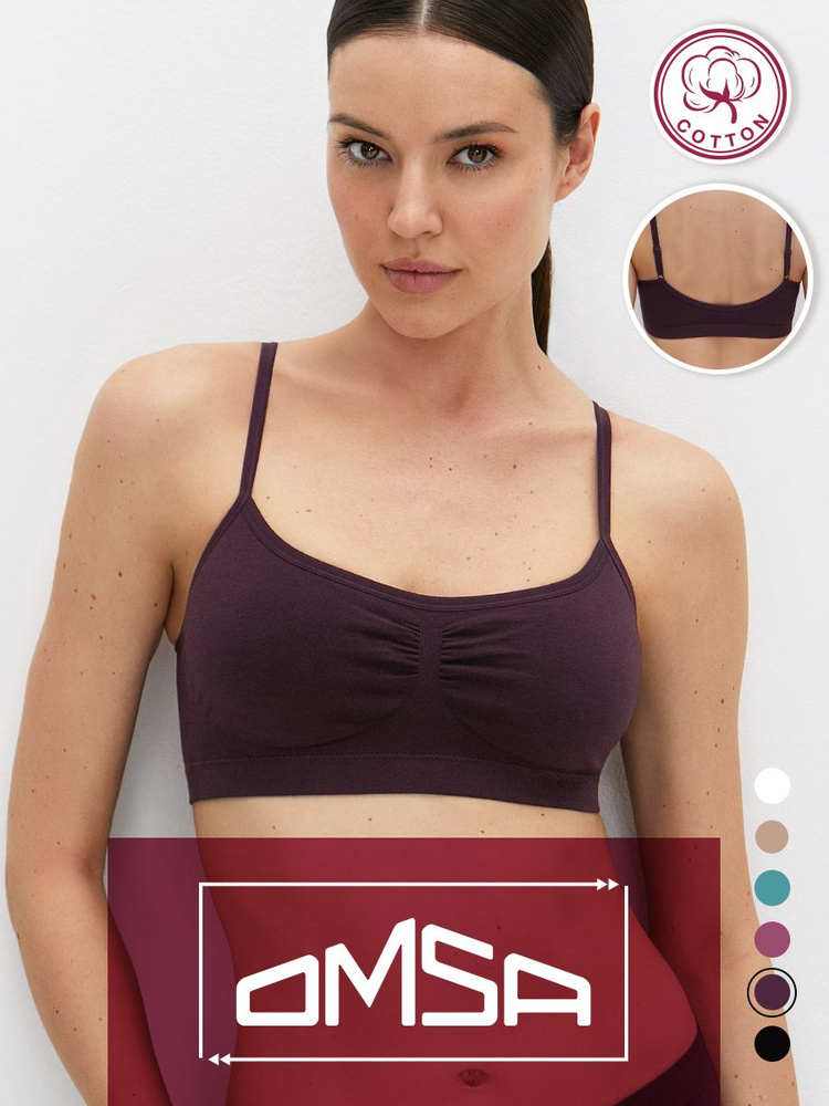 Топ-бра Omsa - купить с доставкой по выгодным ценам в интернет-магазине OZON (1651670536)