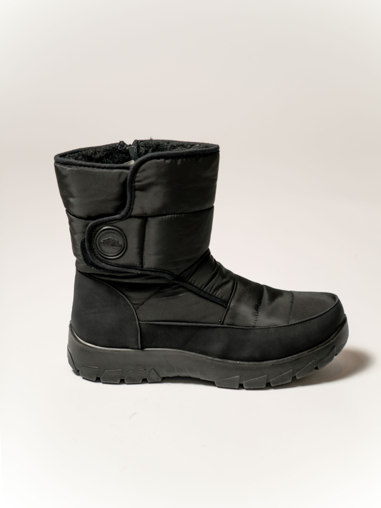 Дутики Мужской Finn line черный Болонь Зима Молния, Липучки 7 купить c доставкой на OZON по ...