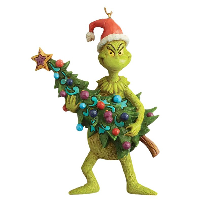 Фигурка новогодняя, Сказочный персонаж, Эльф, Гринч с елкой XMS, длина ...