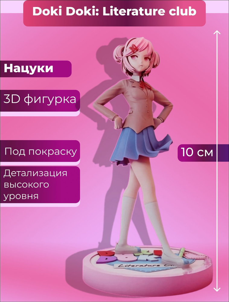Коллекционная фигурка Нацуки 100мм / Doki Doki Literature Club ...