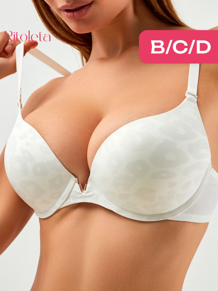 Бюстгальтер Женский Ritoleta формованная чашка, размер 75B белый Полиуретан Повседневный Китай ...