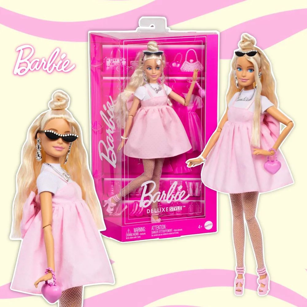 Barbie Кукла Барби Делюкс Стиль №3 в пастельно-розовом платье Барбикор ...