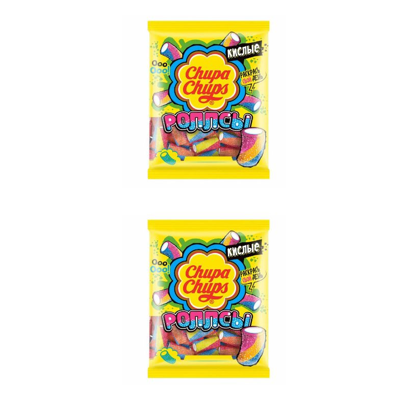 Chupa Chups Жевательные конфеты ,Мини трубочки, 70 г, 2 шт купить на ...