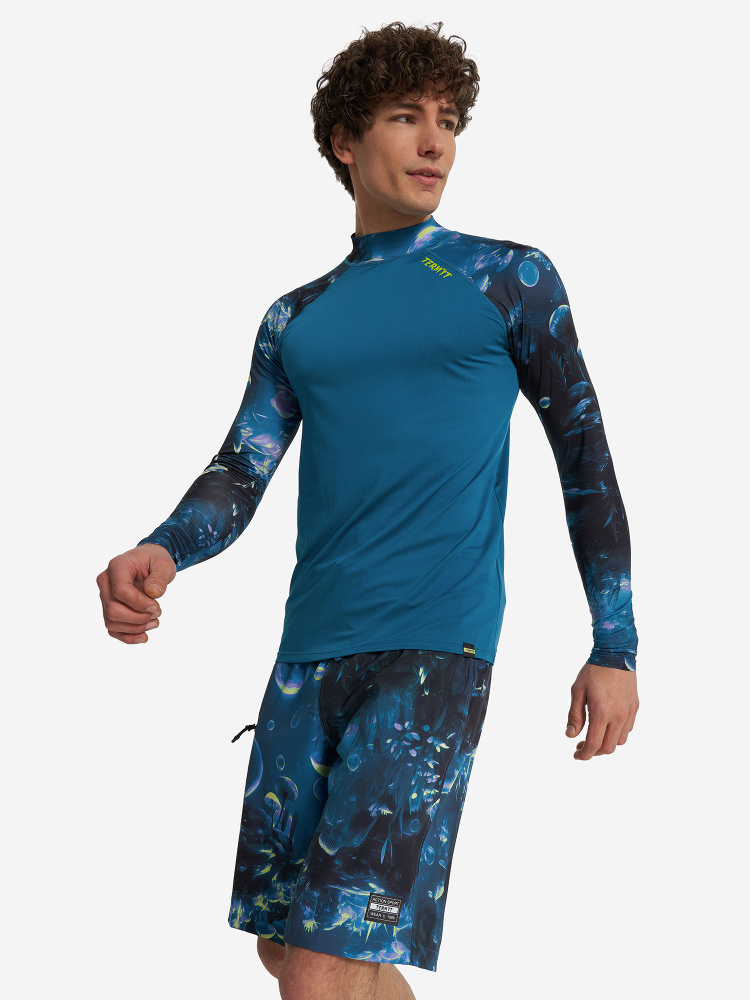 Рашгард Мужской Termit зеленый, размер 48 Полиэстер, Эластан Спортивный купить c доставкой на ...