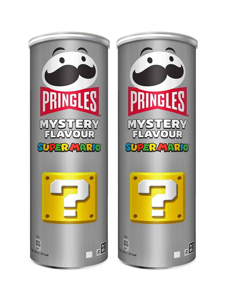 Картофельные чипсы Pringles Mystery Flavour Super Mario, 2 уп по 165 гр ...