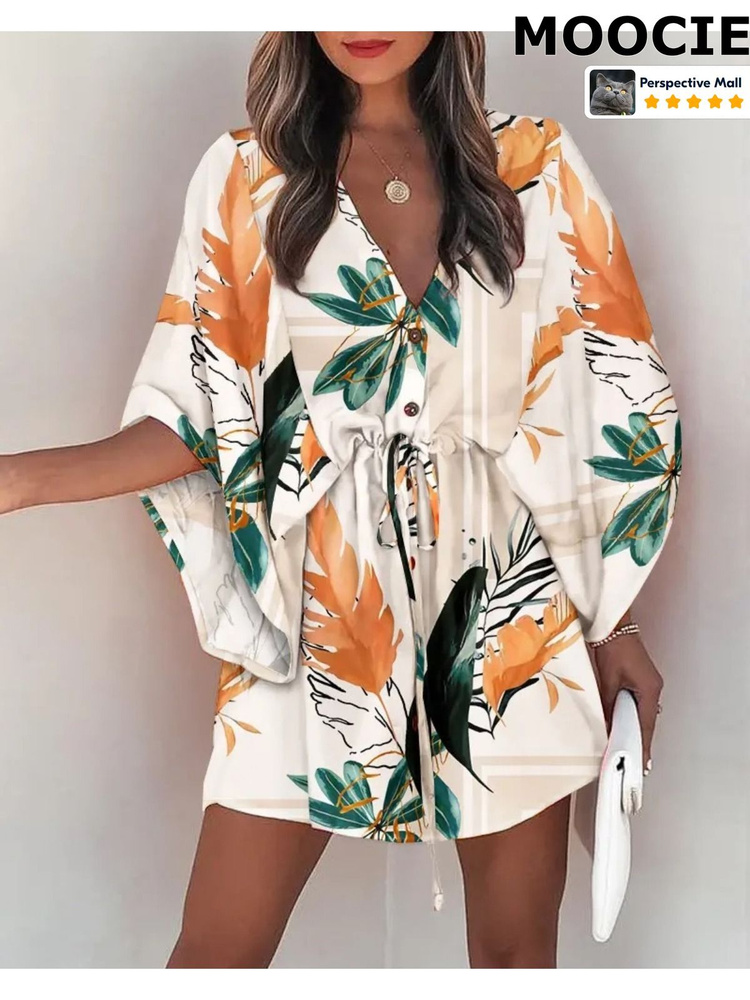 Платье Женский MOOCIE белый Вечерний/праздничный Короткий Полиэстер, Спандекс, размер 48 Мини ...