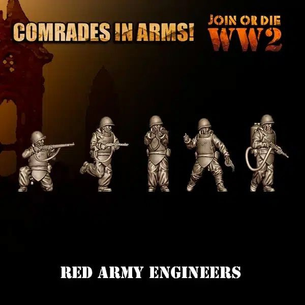 Миниатюры, Bolt Action, СССР, Штурмовые Инженеры, Red Army ASSAULT ...