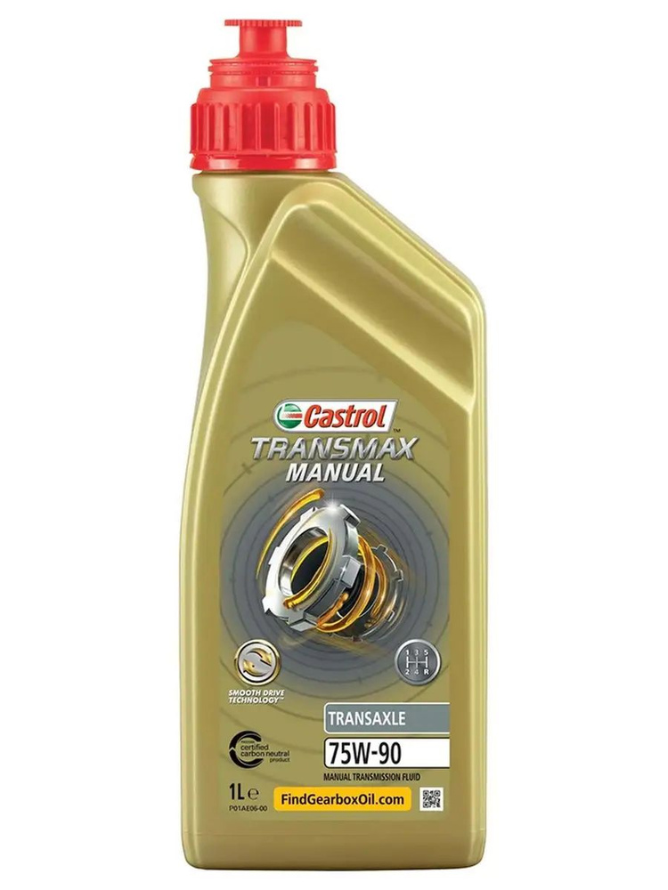 Трансмиссионное масло CASTROL TRANSMAX MANUAL TRANSAXLE 75W-90 кан. 1л ...