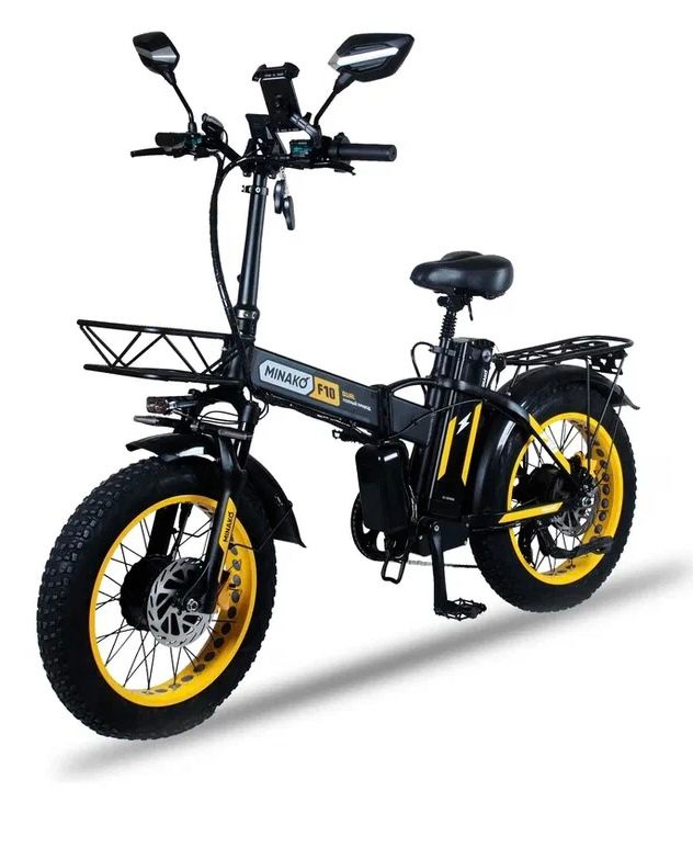 Электровелосипед Minako F10 PRO Dual 2025, 48V/20AH купить на OZON по низкой цене (842454586)