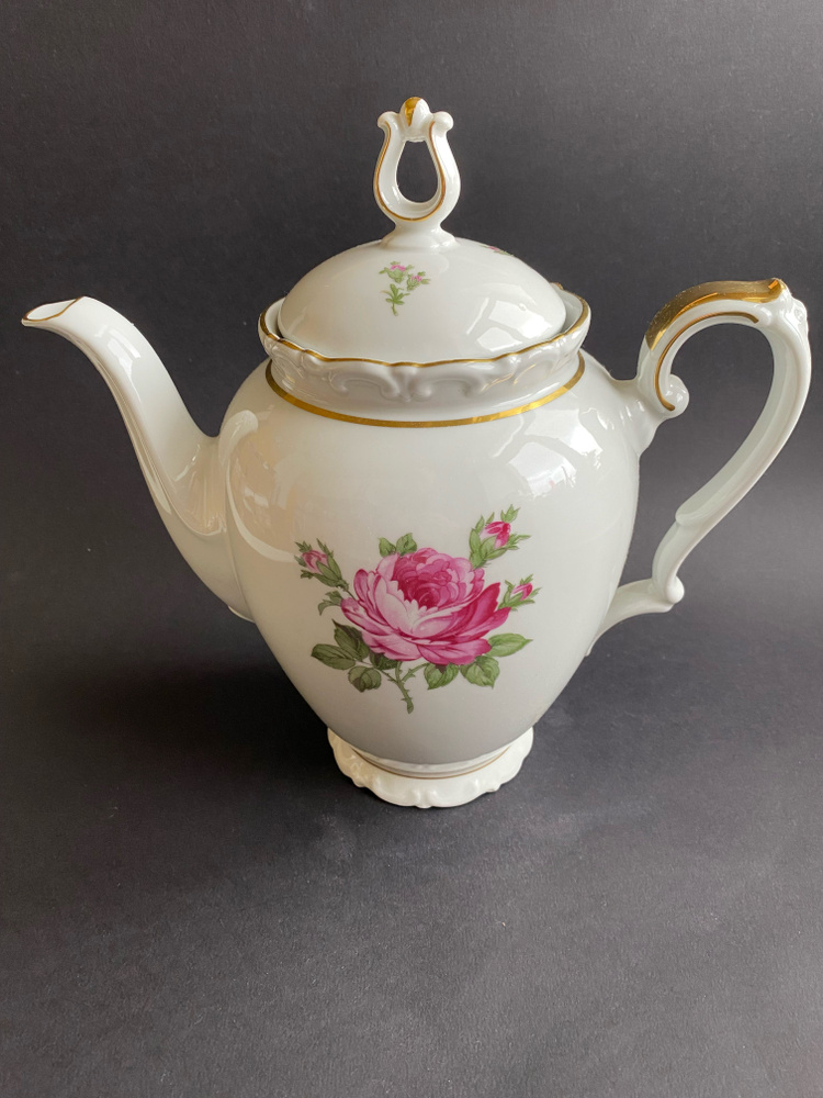 Чайник антикварный из фарфора ( 1,5 л) из коллекции Роза KAHLA 1937-1957 Германия купить на OZON ...