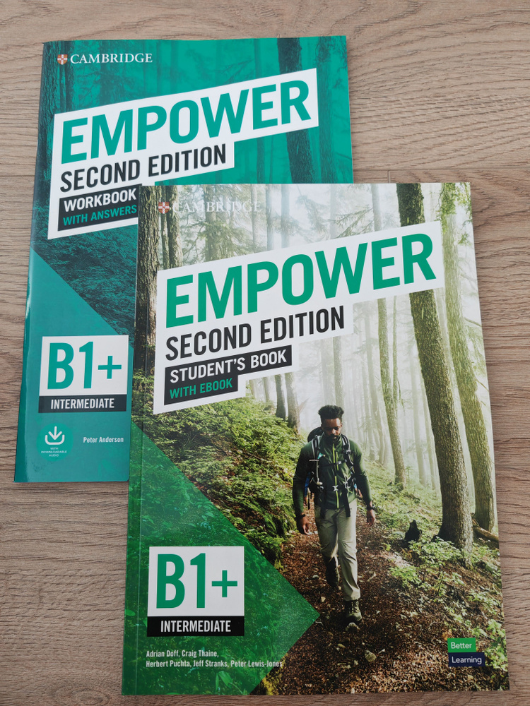 Empower B1+ Intermediate, Second edition. Полный комплект: Student's Book (учебник) + Workbook ...