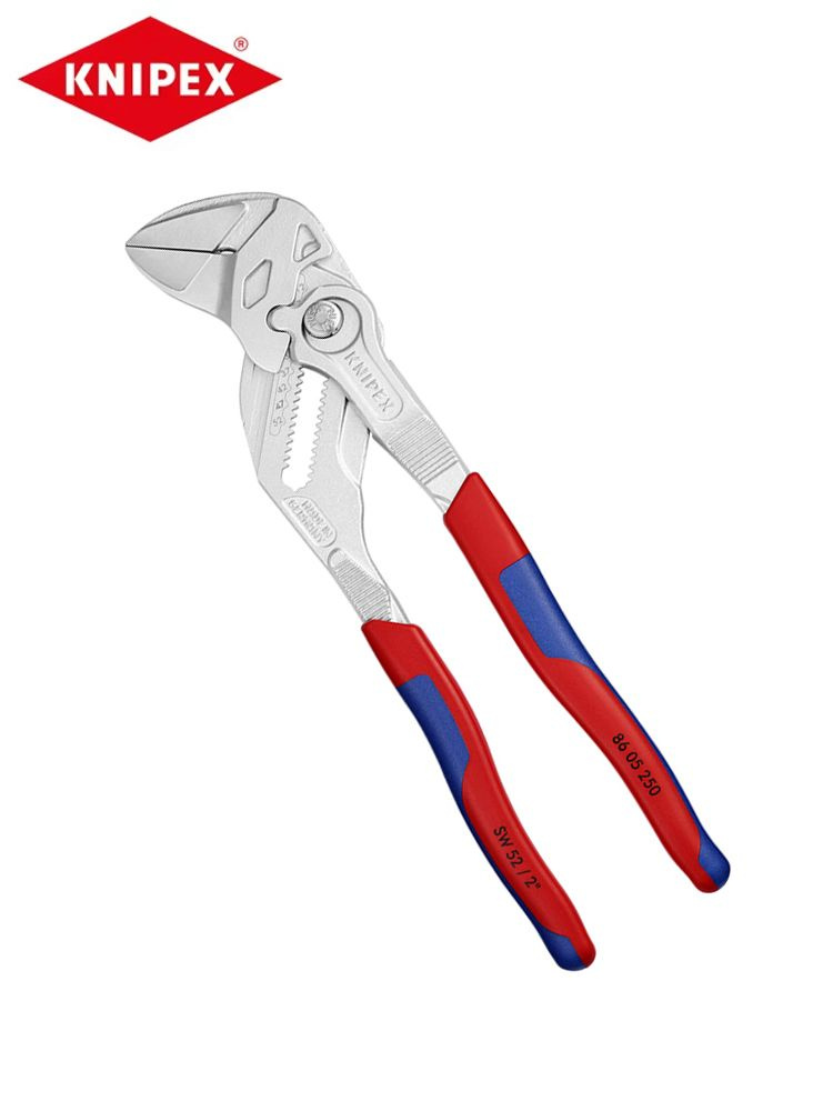 KNIPEX 86 05 250 Клещи-гаечные с хромированным покрытием для ...