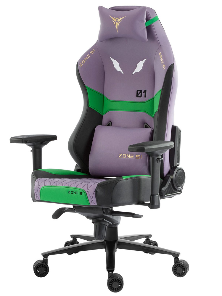 Кресло компьютерное ZONE 51 EVA-01 Evangelion купить на OZON по низкой цене (2664763464)