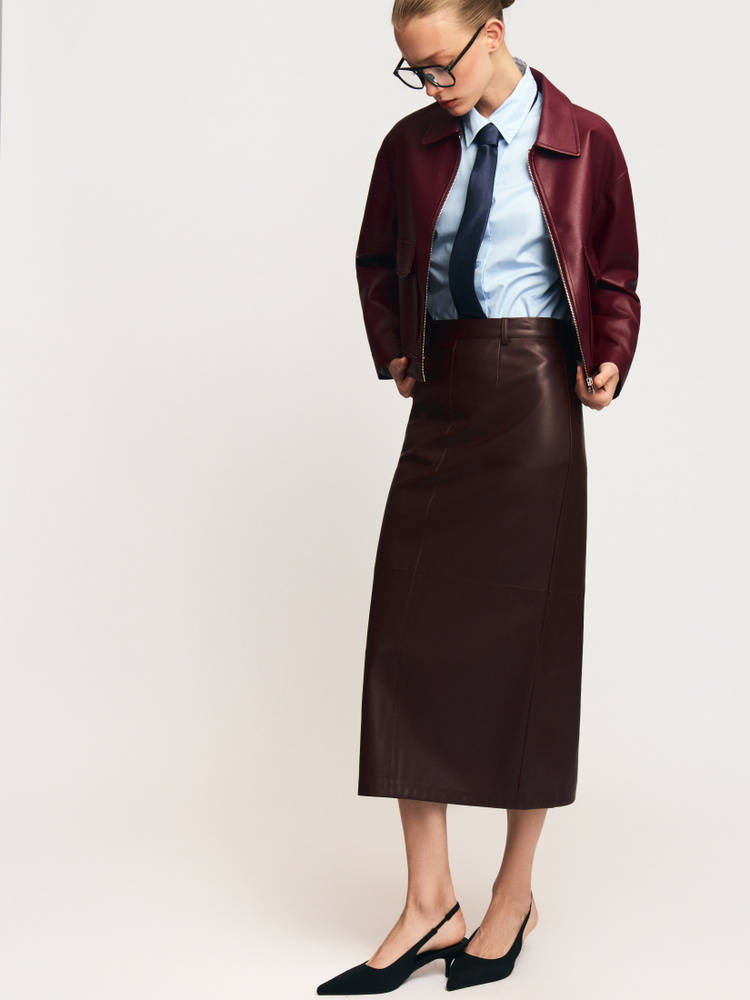 Юбка Женский Zolla бордовый Полиэстер, размер 48 Зима, рост 164-176 купить c доставкой на OZON ...