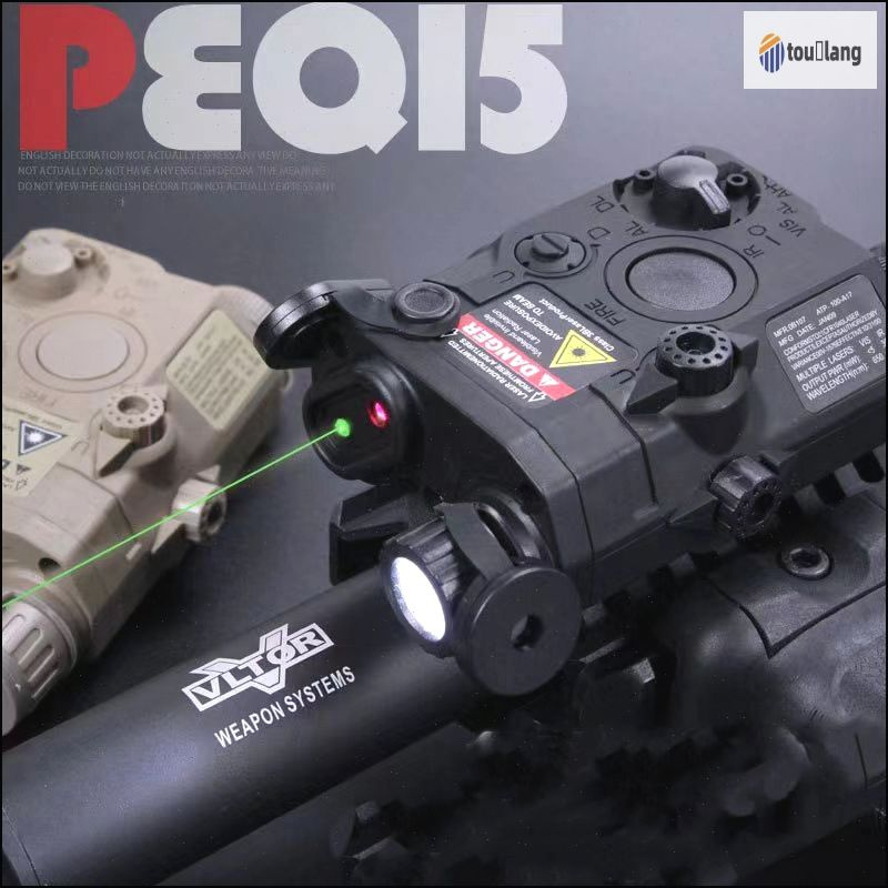 Тактический модуль PEQ-15 3 в 1 фонарик лазер зеленый красный для ...