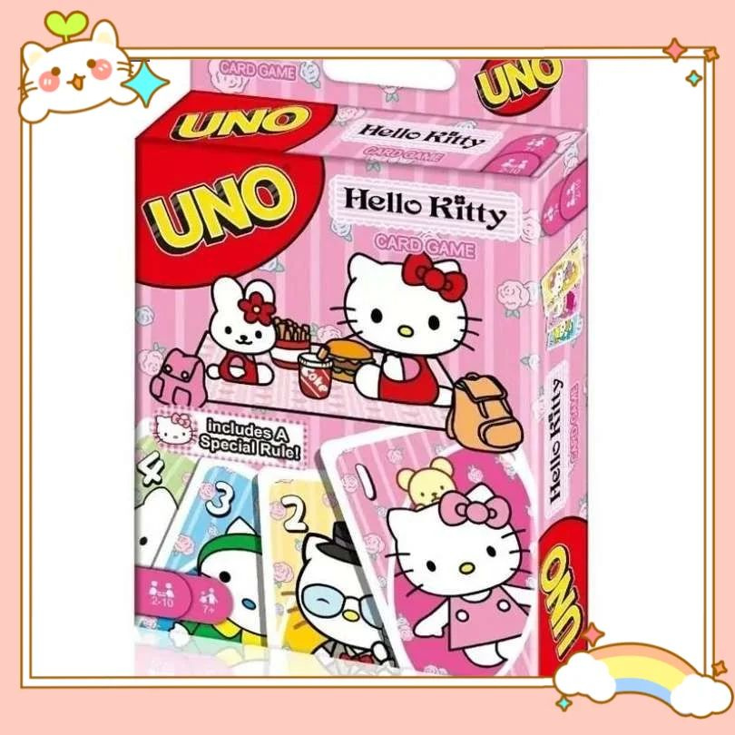 Настольная карточная игра UNO Hello Kitty card, Новая версия игры для ...