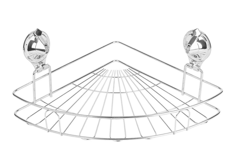 Полка для ванной SAKURA, 36.9х26.4х14.5 см, 1 шт.СеребряныйКитай купить ...