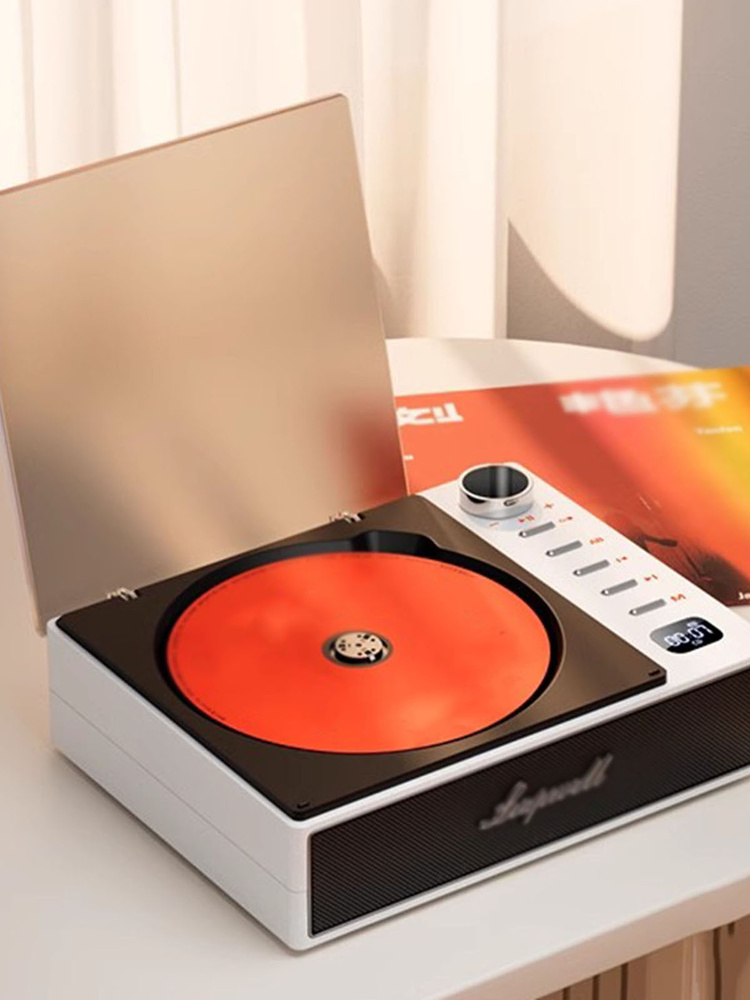 Ретро CD-плеер С крышкой, Спикер С динамиком Bluetooth, батареей для ...