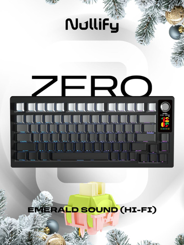 326 отзыв на Клавиатура Nullify Zero (Gradient Gray, Emerald Switch ...