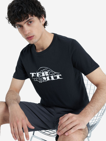 Футболка Мужской Termit черный, размер 52 Хлопок Спортивный Узбекистан купить c доставкой на ...