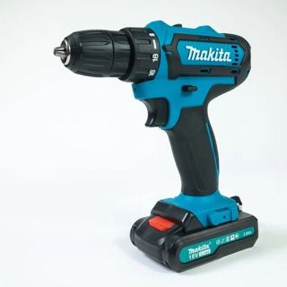 Аккумуляторная дрель-шуруповерт с набором Макита, модель DF331D с акб ...